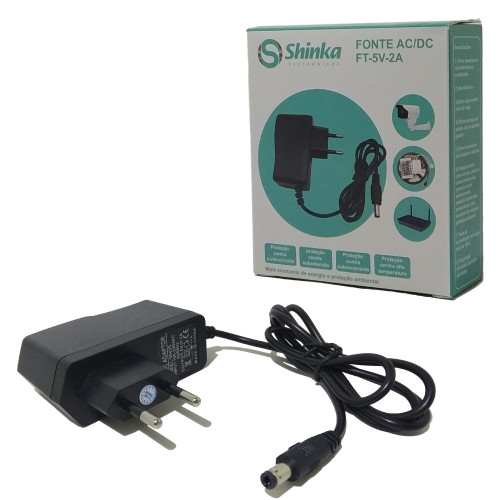 Fonte para TV Box MXQ PRO 4K 5G - 5V - 2A